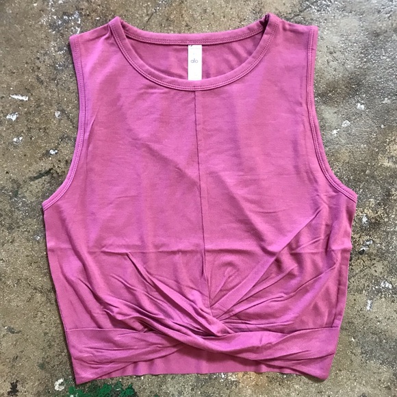 ALO Yoga | Tops | Alo Cover Tank In Dragonfruit | Poshmark